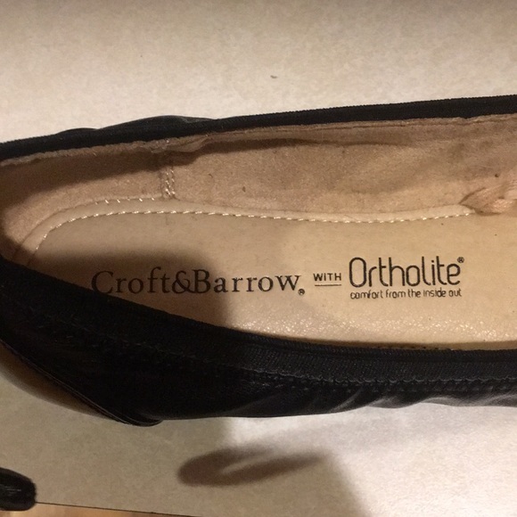 croft & barrow | Shoes | Womens Black Flats Euc Size 7 Croftbarrow ...